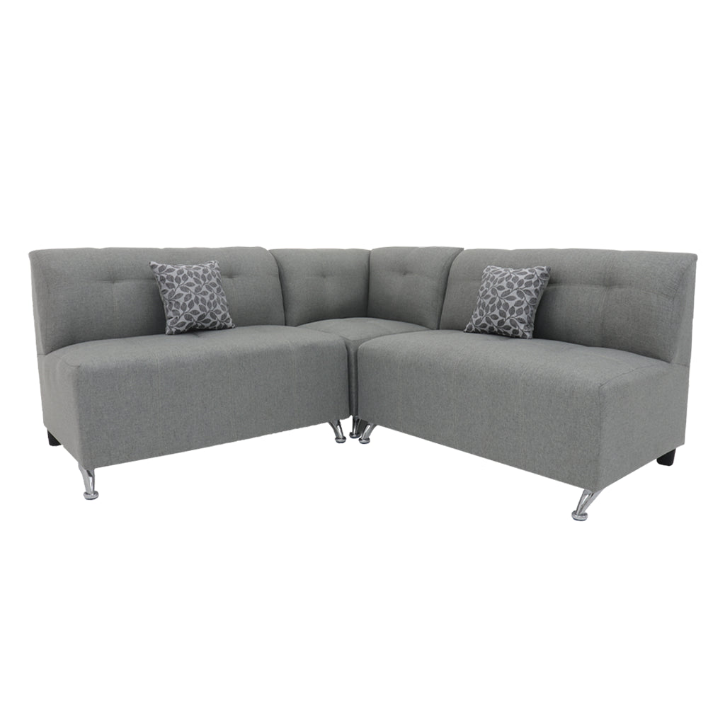 Sala 2-2-E Romo Mod. Candy Michelle Color Gris – Mueblerías Valdez Baluarte